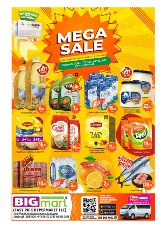Mega Sale - Beda Zayed from Bigmart until 6th April - Bigmart UAE ...