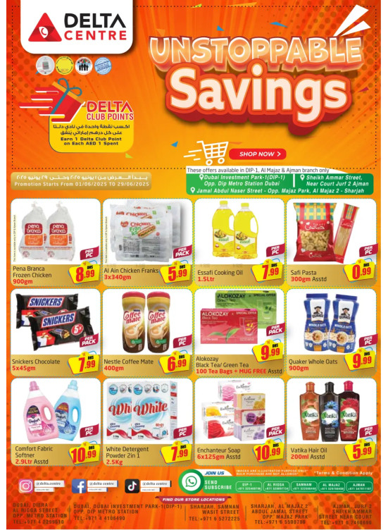 Unstoppable Savings from Delta Centre until 29th June - Delta Centre ...