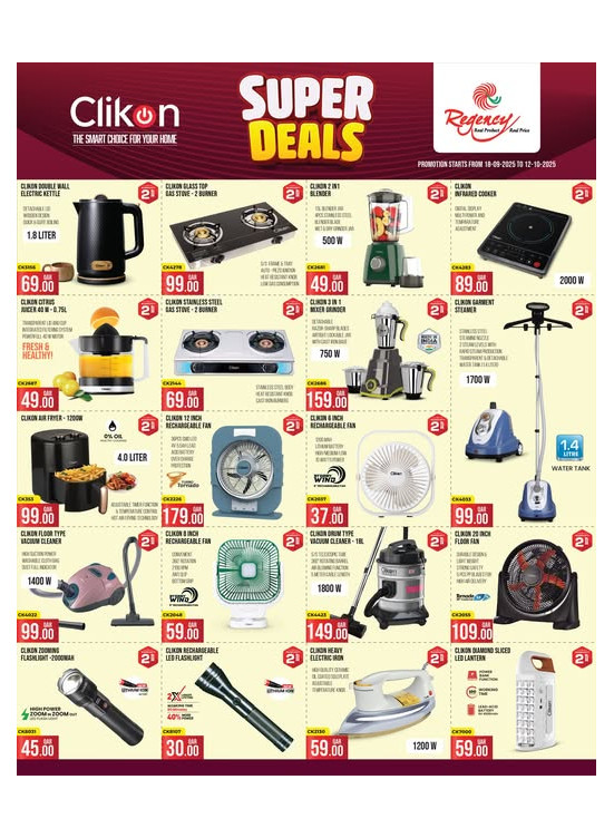 Super Deals from Regency Hypermarket until 12th October - Regency ...