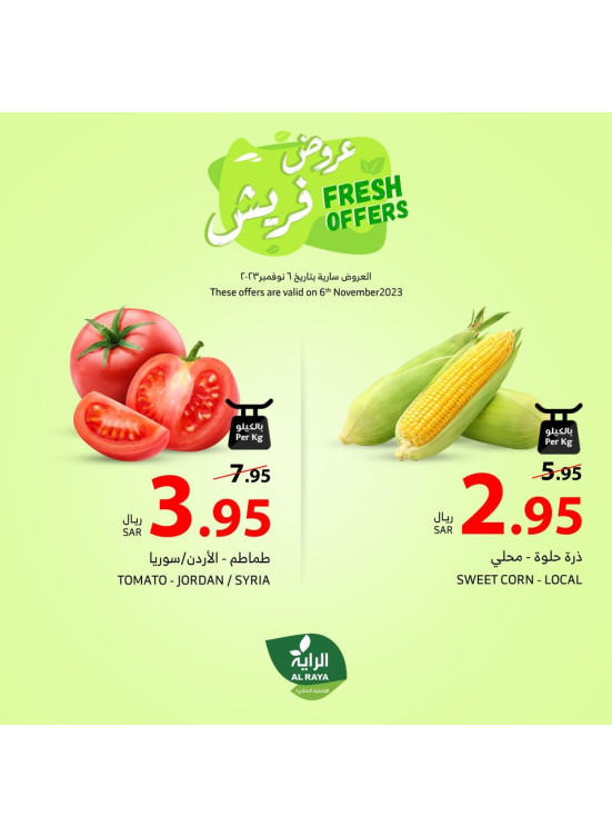 Monday Fresh Offer from Al Raya until 6th November - Al Raya KSA Offers ...