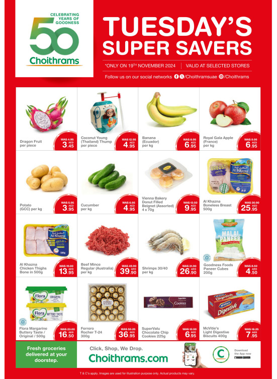 Tuesday Super Savers from Choithrams until 19th November - Choithrams ...