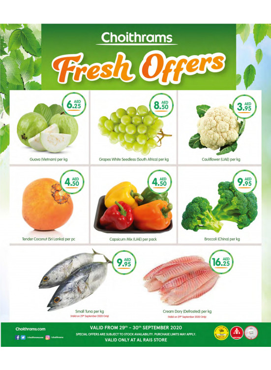 Fresh Offers - Al Rais, Dubai from Choithrams until 30th September ...