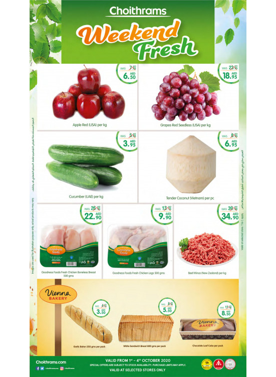 Weekend Fresh Offers from Choithrams until 4th October - Choithrams UAE ...