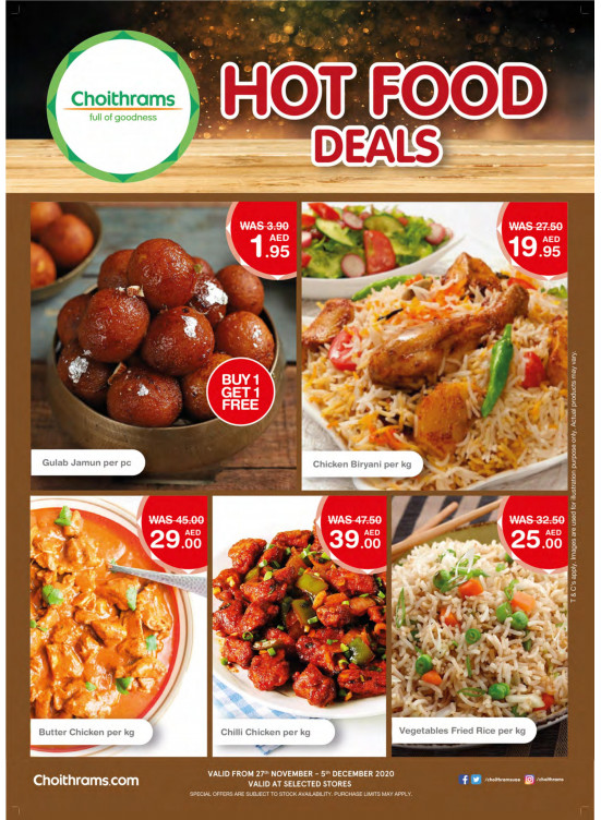 Hot Food Deals from Choithrams until 5th December - Choithrams UAE ...