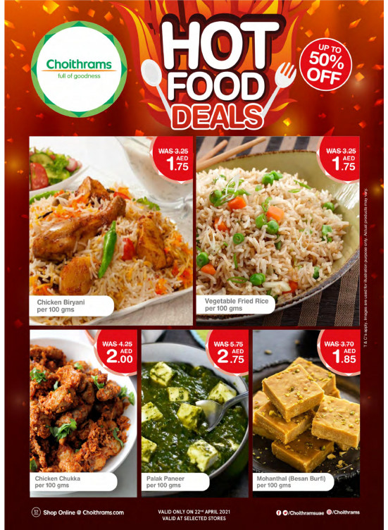 Hot Food Deals from Choithrams until 23rd April - Choithrams UAE Offers ...