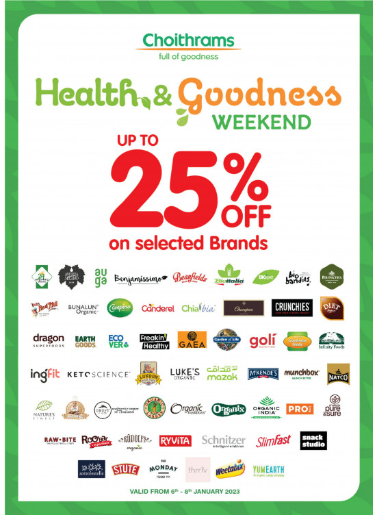 Health & Goodness Offers from Choithrams until 8th January - Choithrams ...