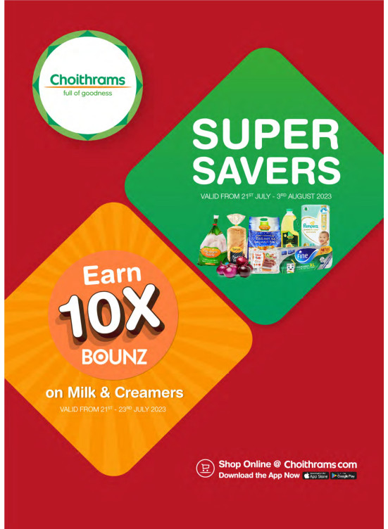 Super Savers from Choithrams until 3rd August - Choithrams UAE Offers & Promotions