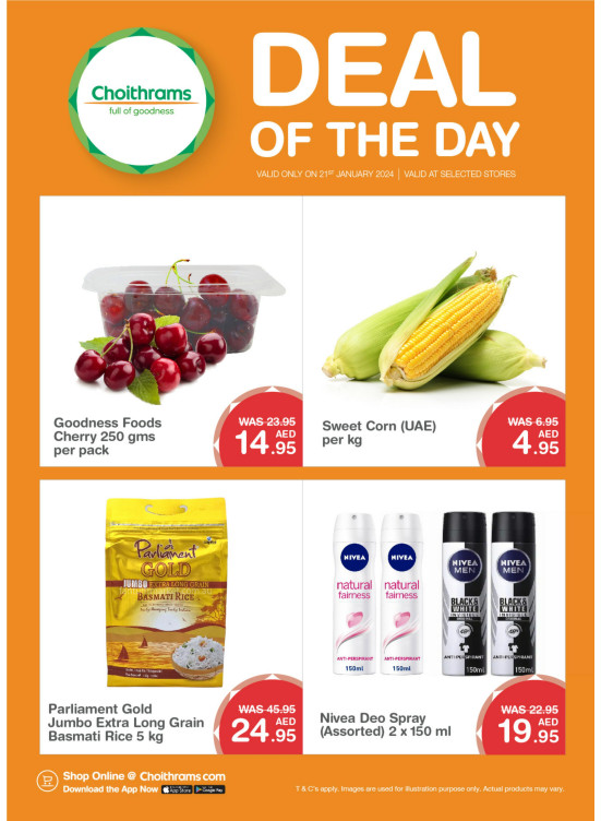 Deal of The Day from Choithrams until 21st January - Choithrams UAE Offers & Promotions