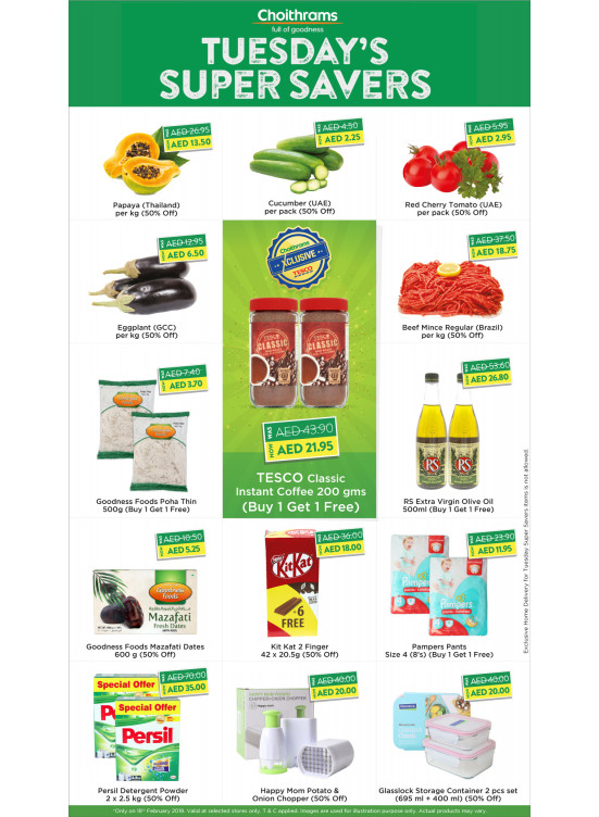 Tuesday Super Saver from Choithrams until 19th February - Choithrams ...