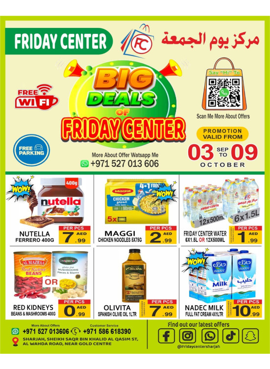 Big Deals from Friday Center until 8th October - Friday Center UAE ...