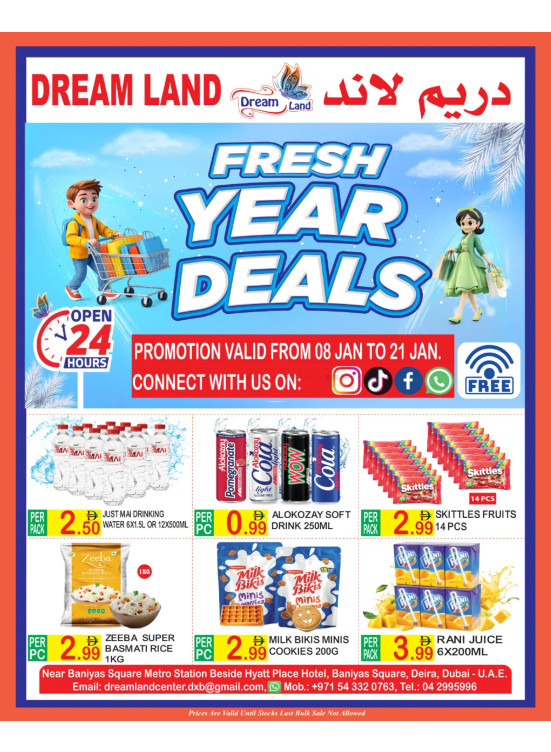 Fresh Year Deals - Baniyas Square, Deira from Dream Land until 21st ...