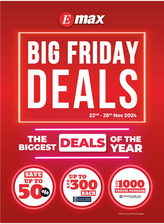 Big Friday Deals from Emax until 28th November - Emax UAE Offers ...