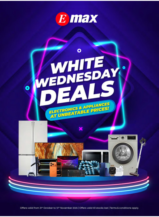 White Wednesday Deals from Emax until 13th November - Emax UAE Offers ...