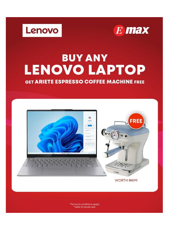 Lenovo Sale from Emax until 4th December - Emax UAE Offers & Promotions