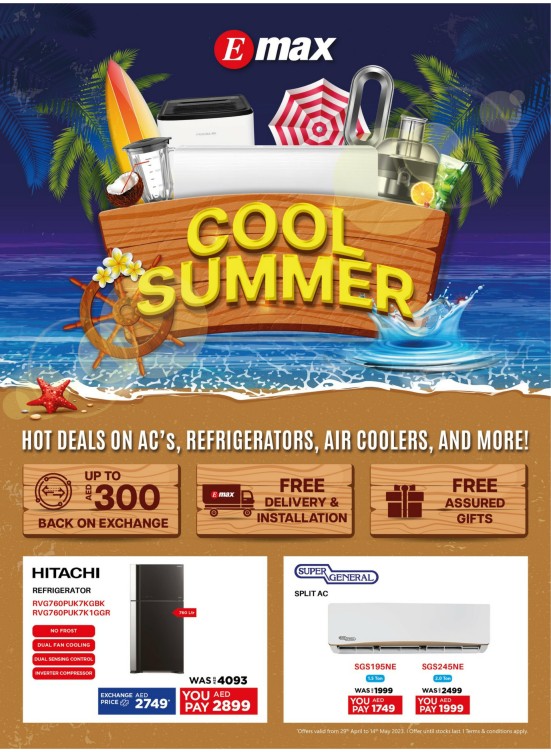 Summer Offers from Emax until 14th May - Emax UAE Offers & Promotions