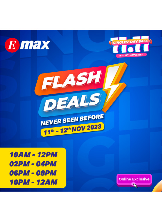 Flash Deals from Emax until 12th November - Emax UAE Offers & Promotions