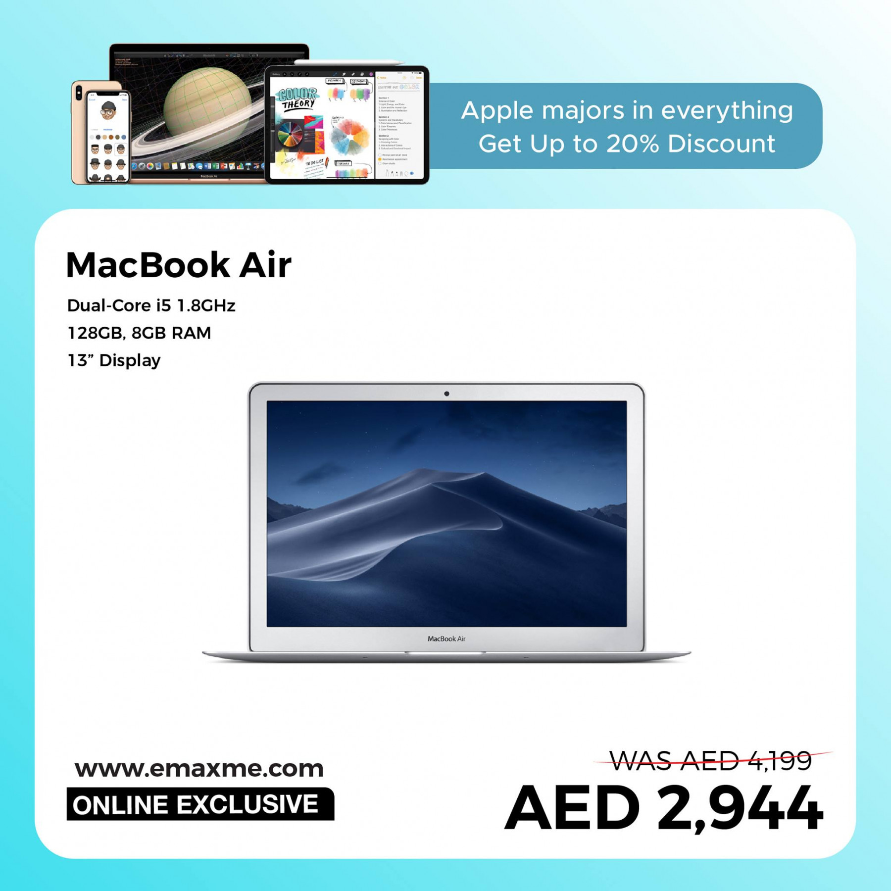 20% Off on Apple Products from Emax until 31st August - Emax Offers ...