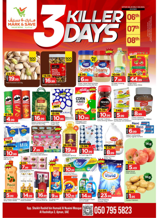 3 Killer Days - Al Rashidiya, Ajman from Mark & Save until 8th December ...