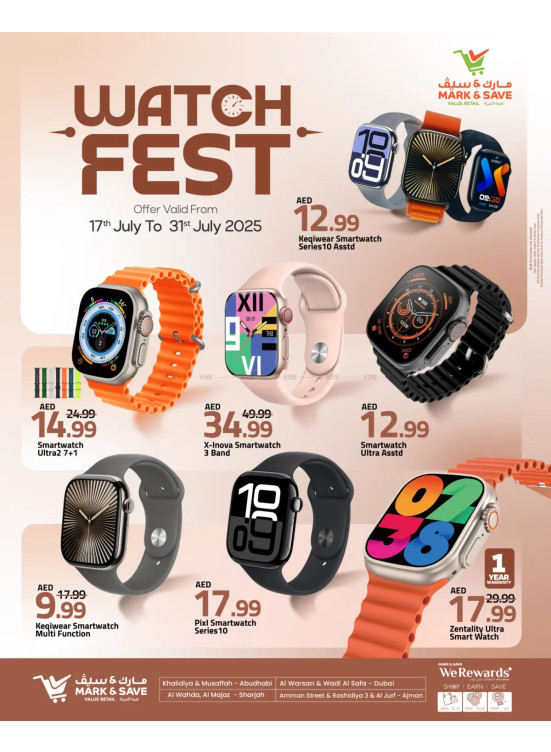 Watch Fest from Mark & Save until 31st July - Mark & Save UAE Offers ...