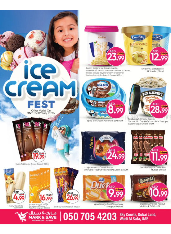 Ice Cream Fest - Wadi Al Safa, Dubai from Mark & Save until 31st July ...