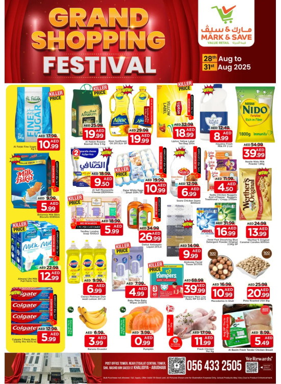 Grand Shopping Festival - AL Khalidiyah, Abu Dhabi from Mark & Save until 31st August - Mark ...