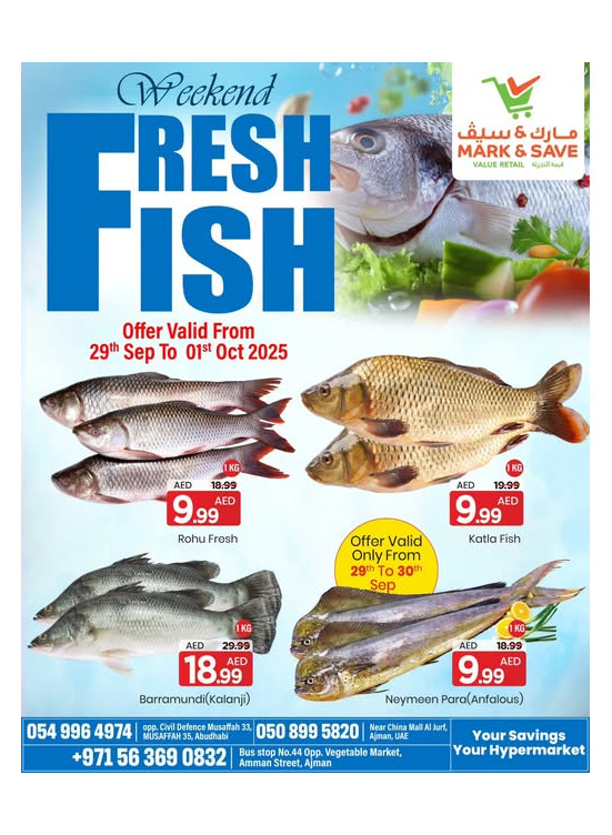 Fish Deals - Musaffah, Abu Dhabi from Mark & Save until 1st October ...