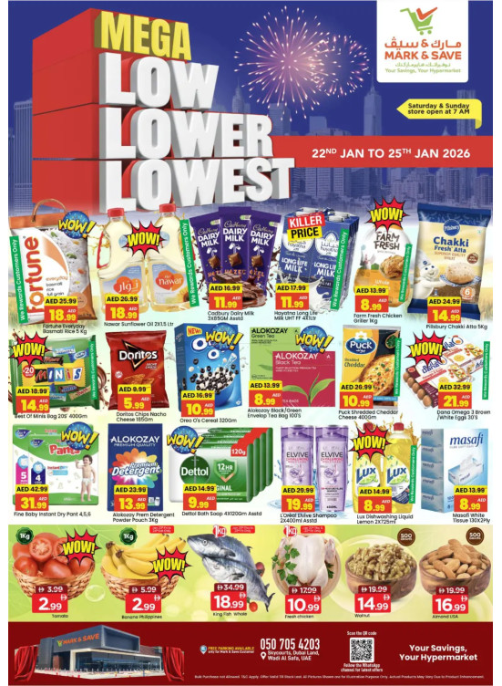Mega Lowest - Wadi Al Safa, Dubai from Mark & Save until 25th January ...