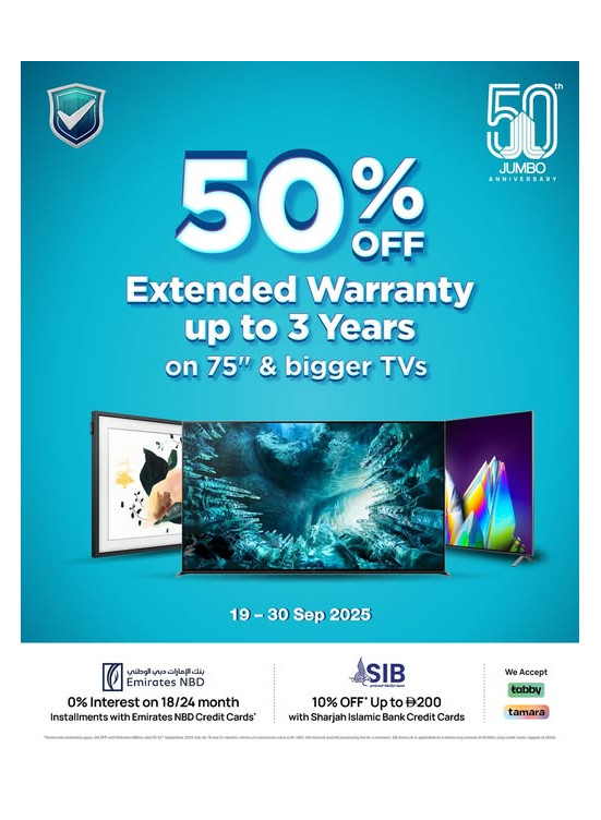 Mega Savings from Jumbo until 30th September - Jumbo UAE Offers ...