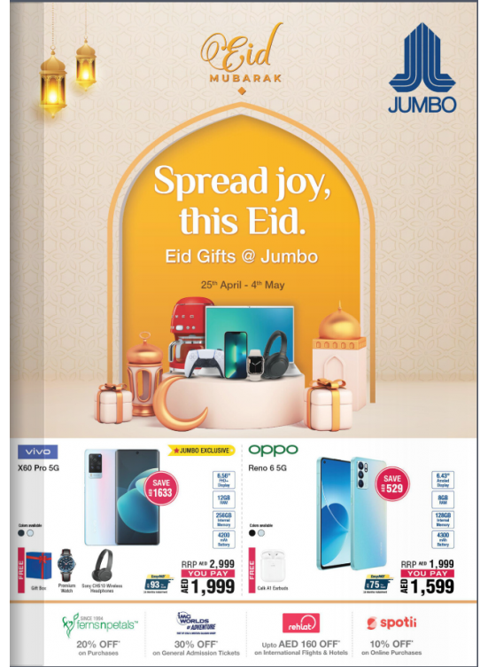 Eid Offers from Jumbo until 4th May - Jumbo UAE Offers & Promotions
