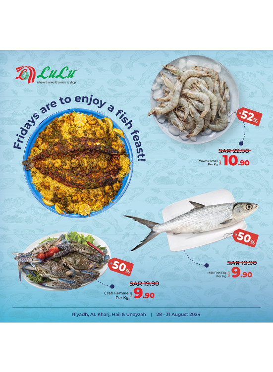Fresh Fish Deals - Riyadh, Hail, Al Kharj & Unayzah from Lulu until ...