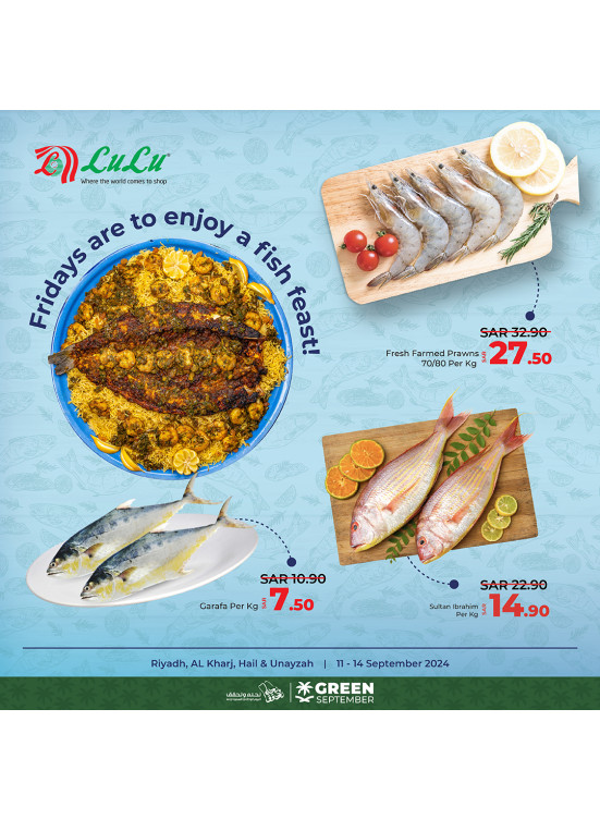 Fresh Fish Deals - Riyadh, Hail, Al Kharj & Unayzah from Lulu until ...