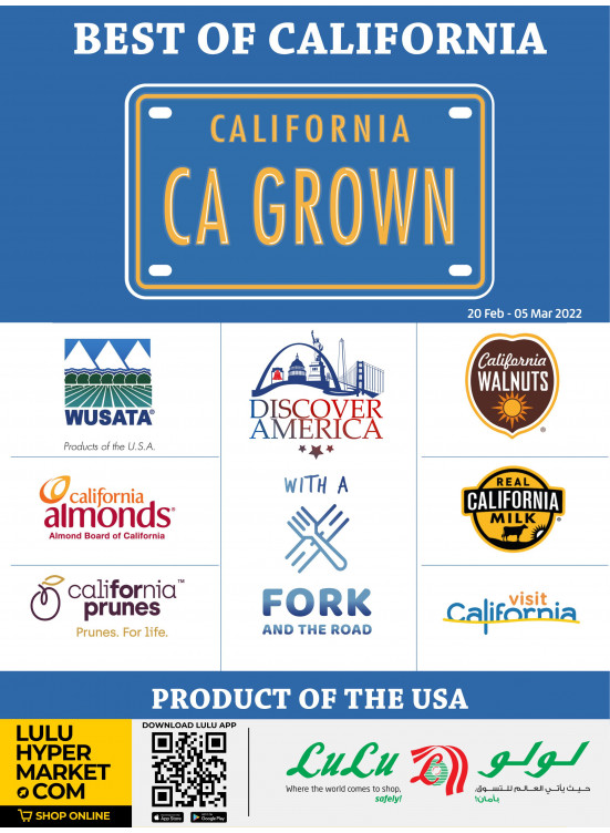 Best of California from Lulu until 5th March - Lulu UAE Offers & Promotions