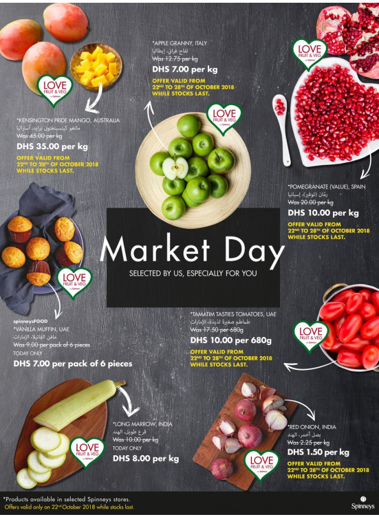 Monday Market Day from Spinneys until 22nd October - Spinneys UAE ...