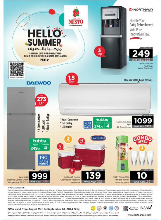 Hello Summer from Nesto until 1st September - Nesto UAE Offers & Promotions