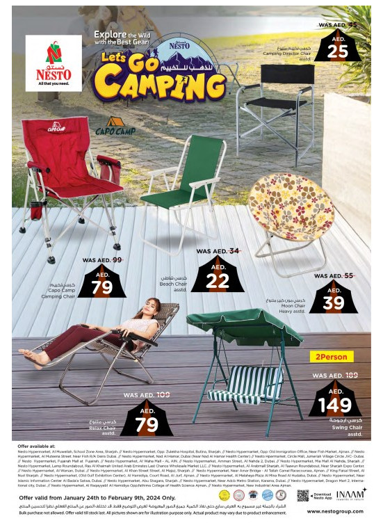 Camping Offers from Nesto until 9th February - Nesto UAE Offers ...