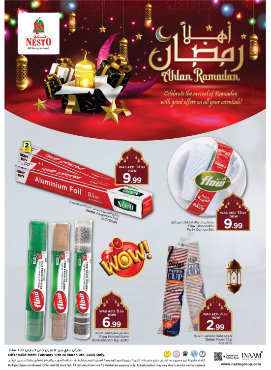 Ahlan Ramadan from Nesto until 9th March - Nesto UAE Offers & Promotions