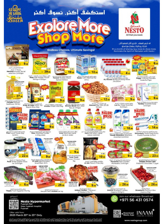 Weekend Grabs - Fujairah from Nesto until 23rd March - Nesto UAE Offers & Promotions