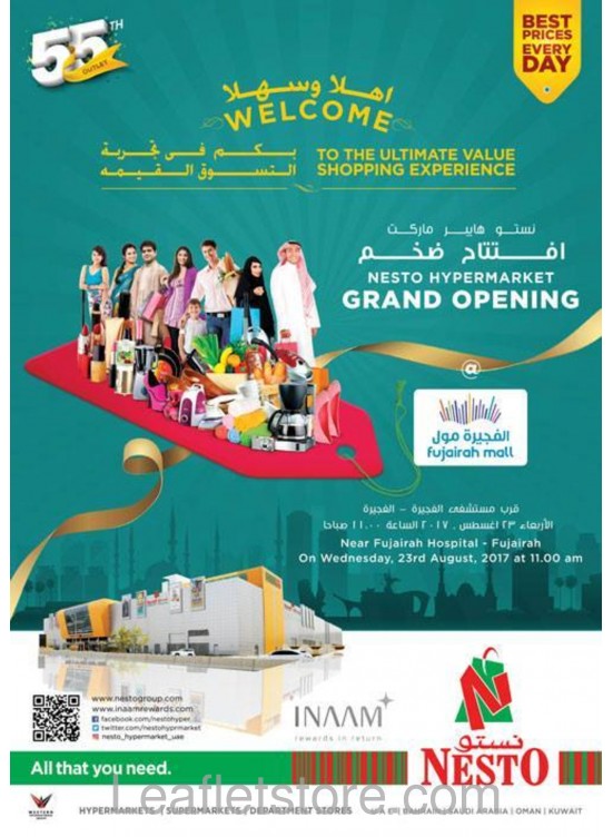 Grand Opening Offers at Fujairah Mall from Nesto until 25th August ...