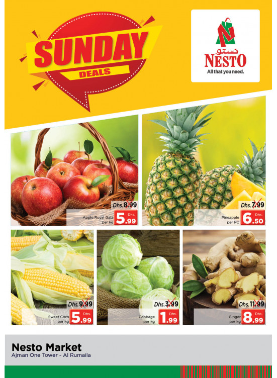 Sunday Deals - Al Rumailah from Nesto until 20th September - Nesto UAE ...