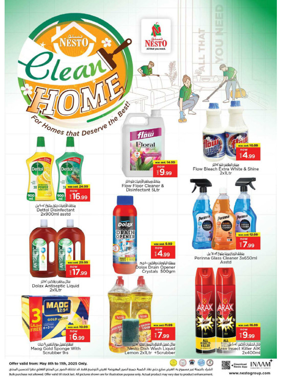 Clean Home Deals from Nesto until 11th May - Nesto UAE Offers & Promotions