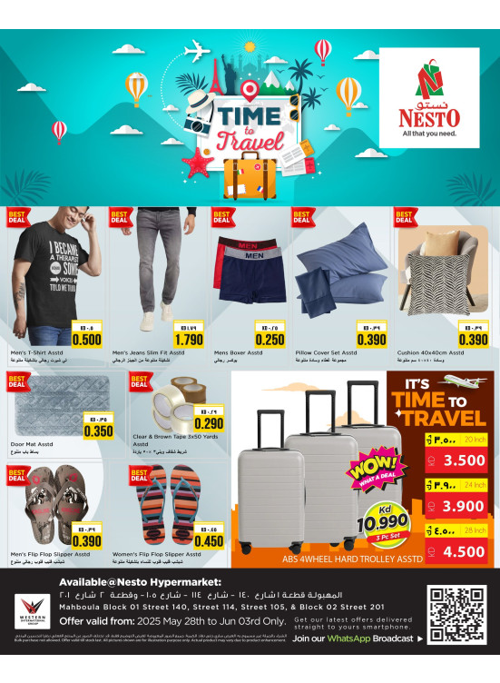 Time to Travel Offers - Mahboula from Nesto until 3rd June - Nesto ...