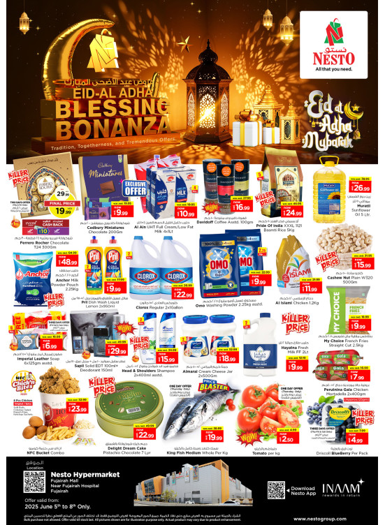 Weekend Grabs - Fujairah from Nesto until 8th June - Nesto UAE Offers & Promotions