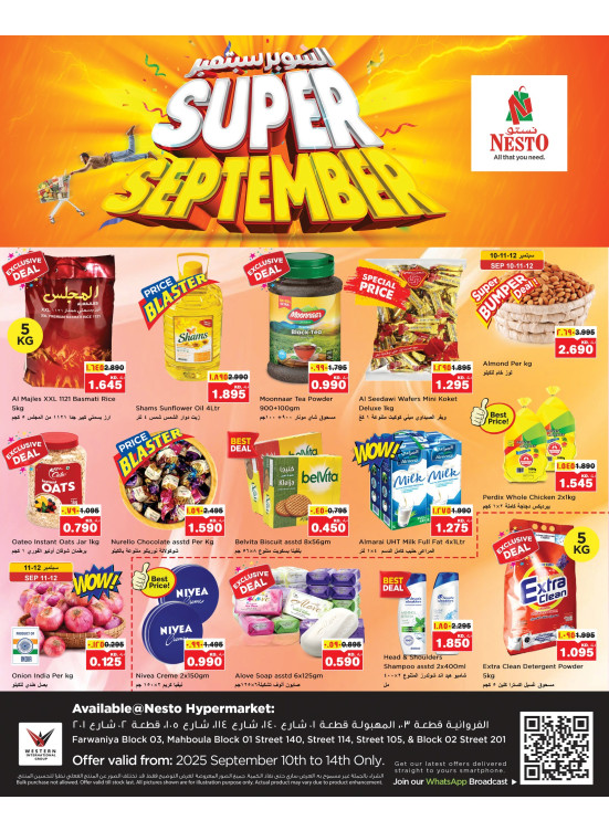 Super September Deals - Farwaniya & Mahboula Block 03 from Nesto until ...