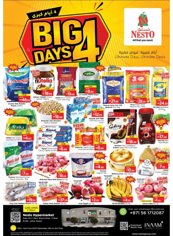 Weekend Grabs - Jafza from Nesto until 21st September - Nesto UAE Offers & Promotions
