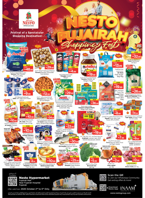Weekend Grabs - Fujairah from Nesto until 5th October - Nesto UAE Offers & Promotions
