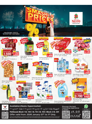 SMASHING PRICES, Mahboula Block 03 from Nesto until 11th January ...