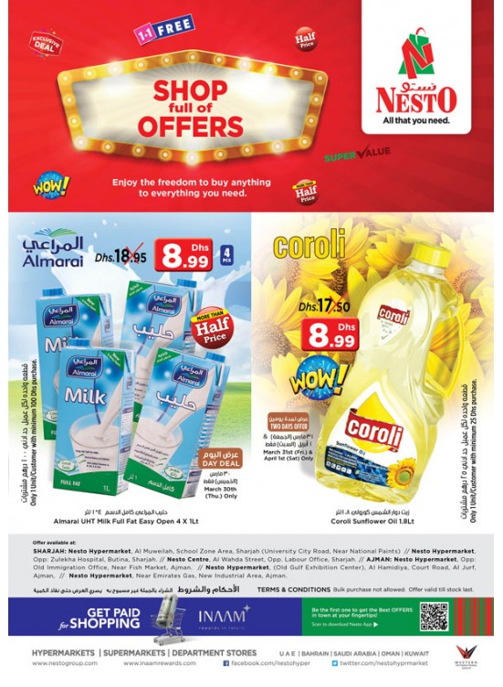 Weekend Grabs at Nesto Central Promotion from Nesto until 2nd April ...