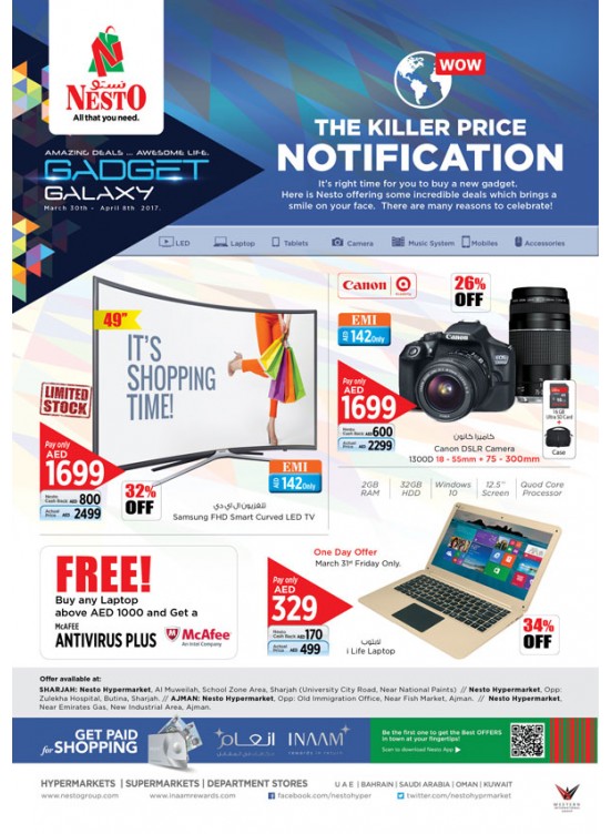 Killer Price Notification from Nesto until 9th April - Nesto UAE Offers ...
