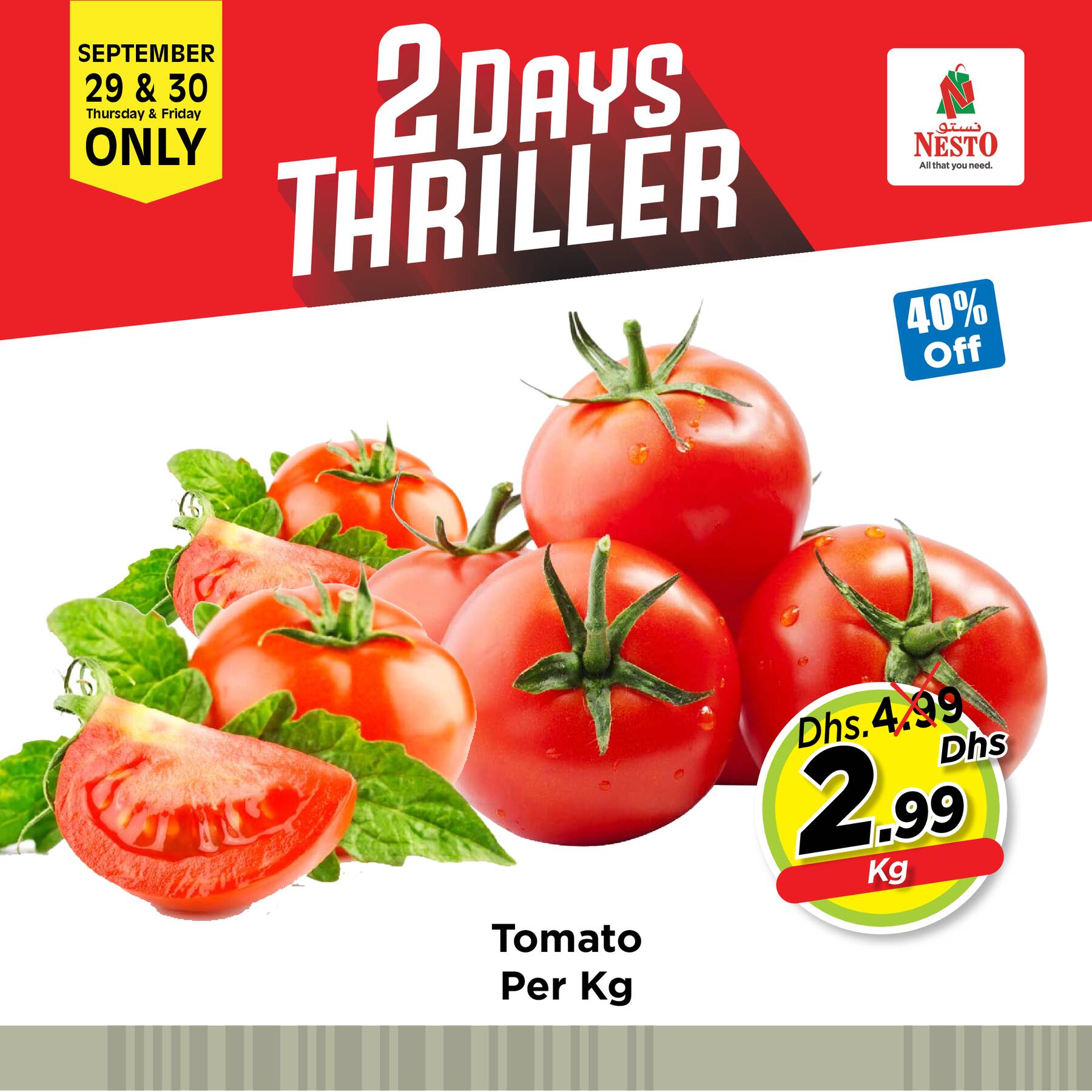 2 Days Deals from Nesto until 30th September - Nesto Offers & Promotions