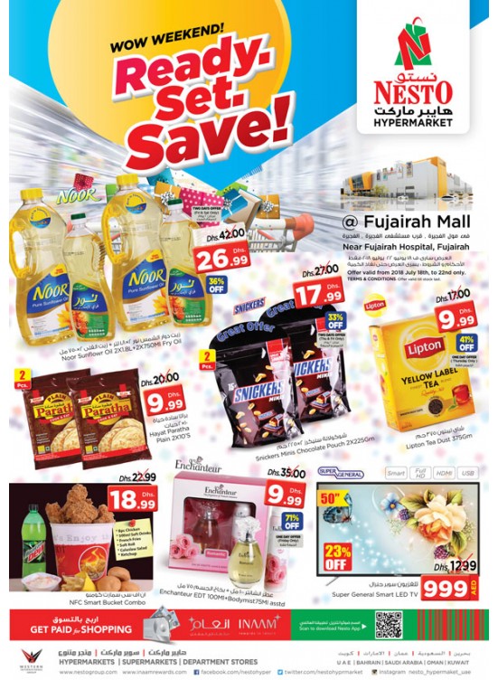 Weekend Grabs - Fujairah from Nesto until 21st July - Nesto UAE Offers & Promotions